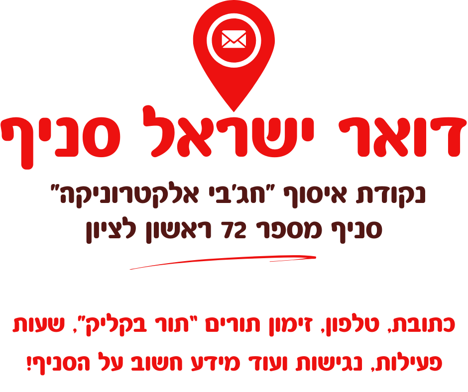 דואר ישראל מידעון זימון תורים, סניפים, מעקב משלוחים, איתור מיקוד
